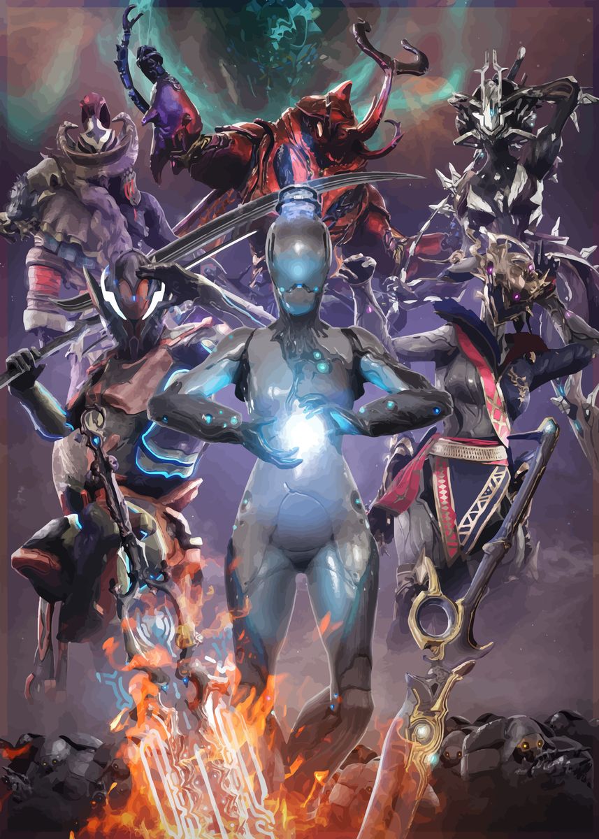 'warframe' Poster, picture, metal print, paint by mony monyy | Displate