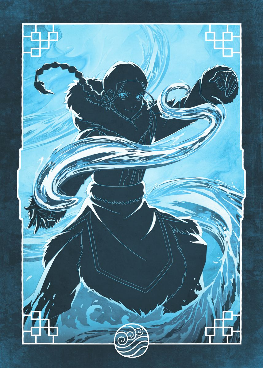 'Katara Water Tribe' Poster, picture, metal print, paint by Avatar: The ...