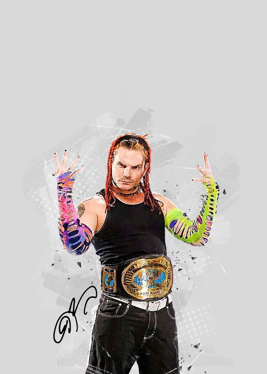 'Jeff Hardy' Poster, picture, metal print, paint by ART Five | Displate