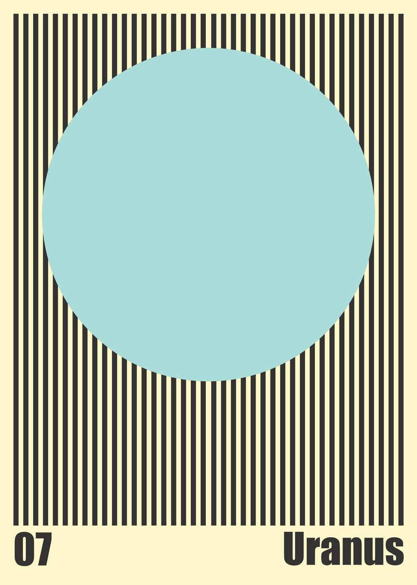 'The planet Uranus' Poster, picture, metal print, paint by Fireabend ...