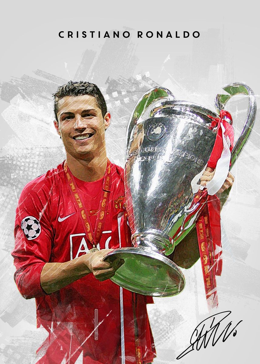 'Cristiano Ronaldo' Poster, picture, metal print, paint by Angela ...
