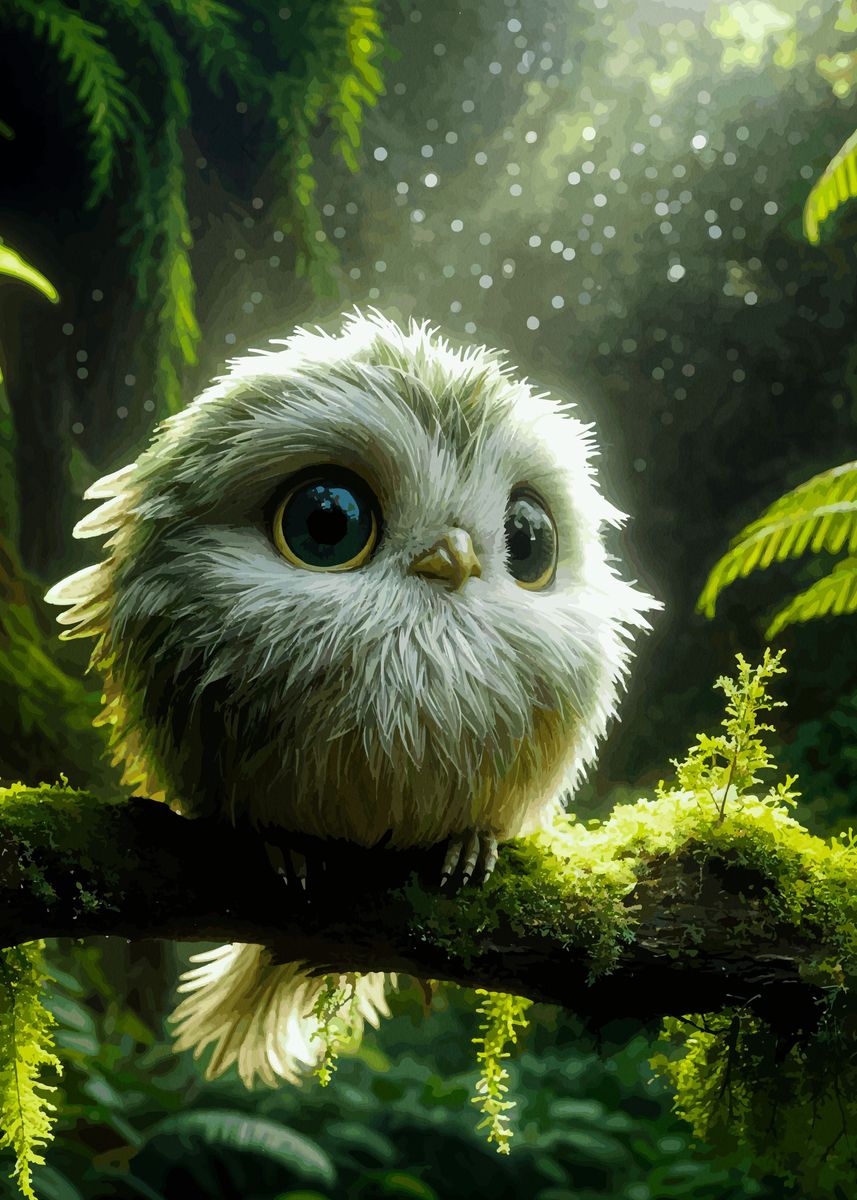 'cute baby bird' Poster, picture, metal print, paint by Ammar Fernandez ...