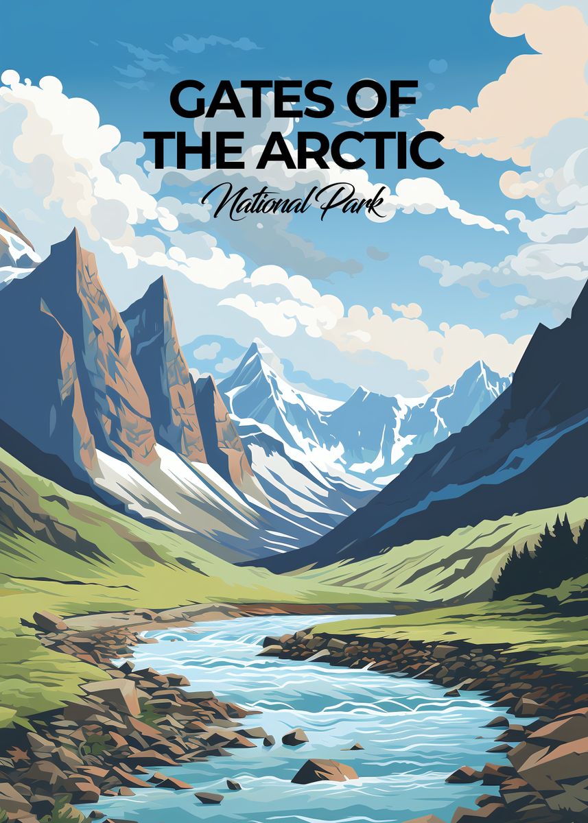 'Gates of the Arctic' Poster, picture, metal print, paint by Conceptual ...