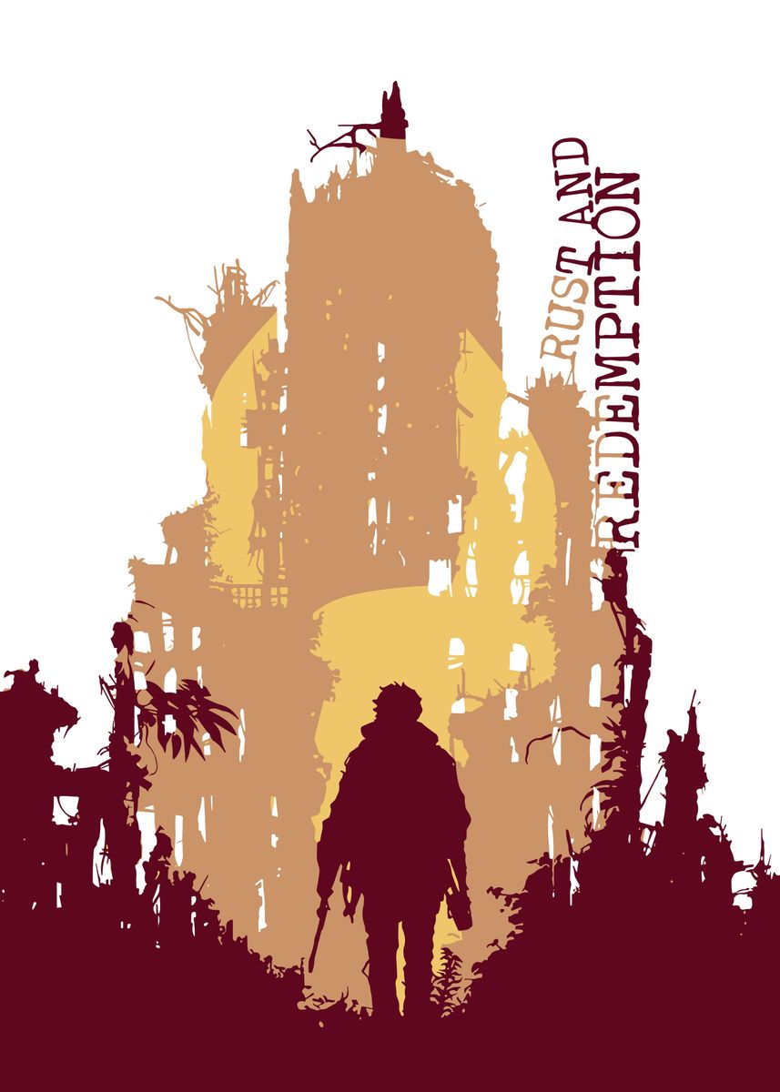 'Rust and Redemption game' Poster, picture, metal print, paint by hana ...