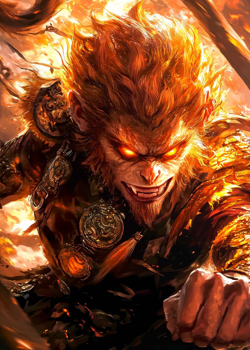 'Wukong Vector art' Poster, picture, metal print, paint by the Moooh ...