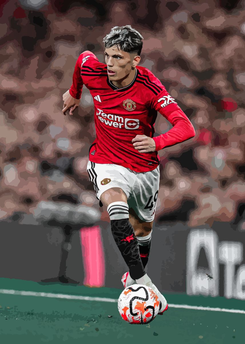 'garnacho' Poster, picture, metal print, paint by BnW | Displate