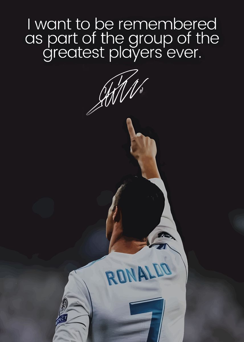 'Ronaldo' Poster, picture, metal print, paint by zuhaib hashim | Displate