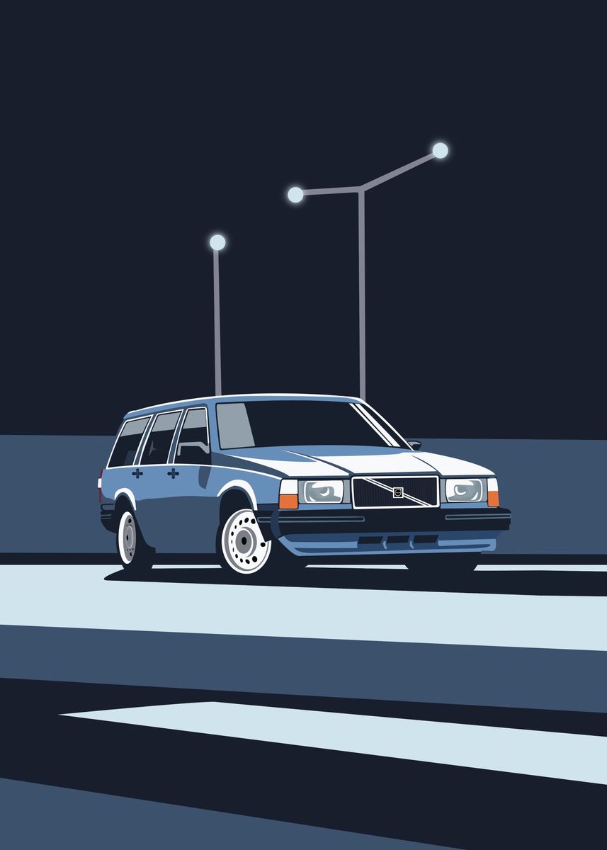 'Volvo 740' Poster, picture, metal print, paint by Andersen Dante ...