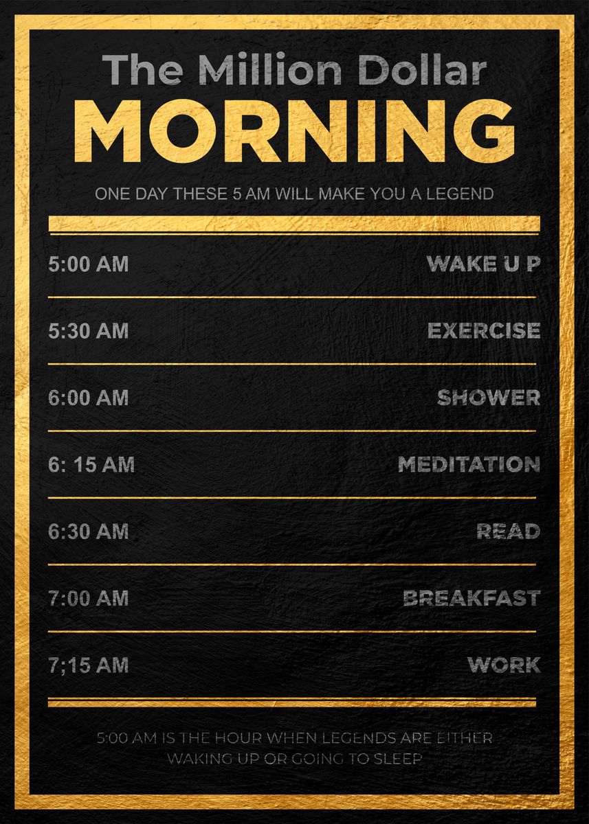 'million dollar morning' Poster, picture, metal print, paint by Metal ...