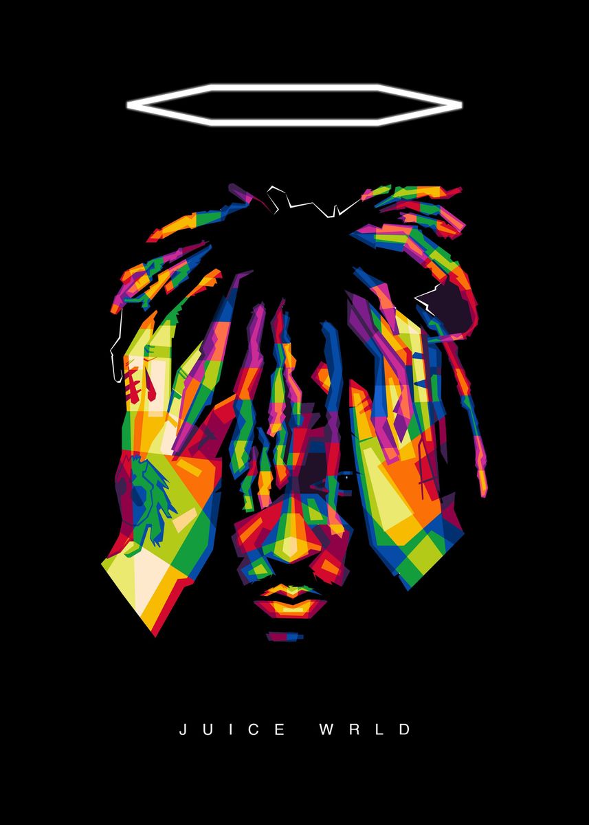 'Juice WRLD Pop Art' Poster, picture, metal print, paint by Kiki ...