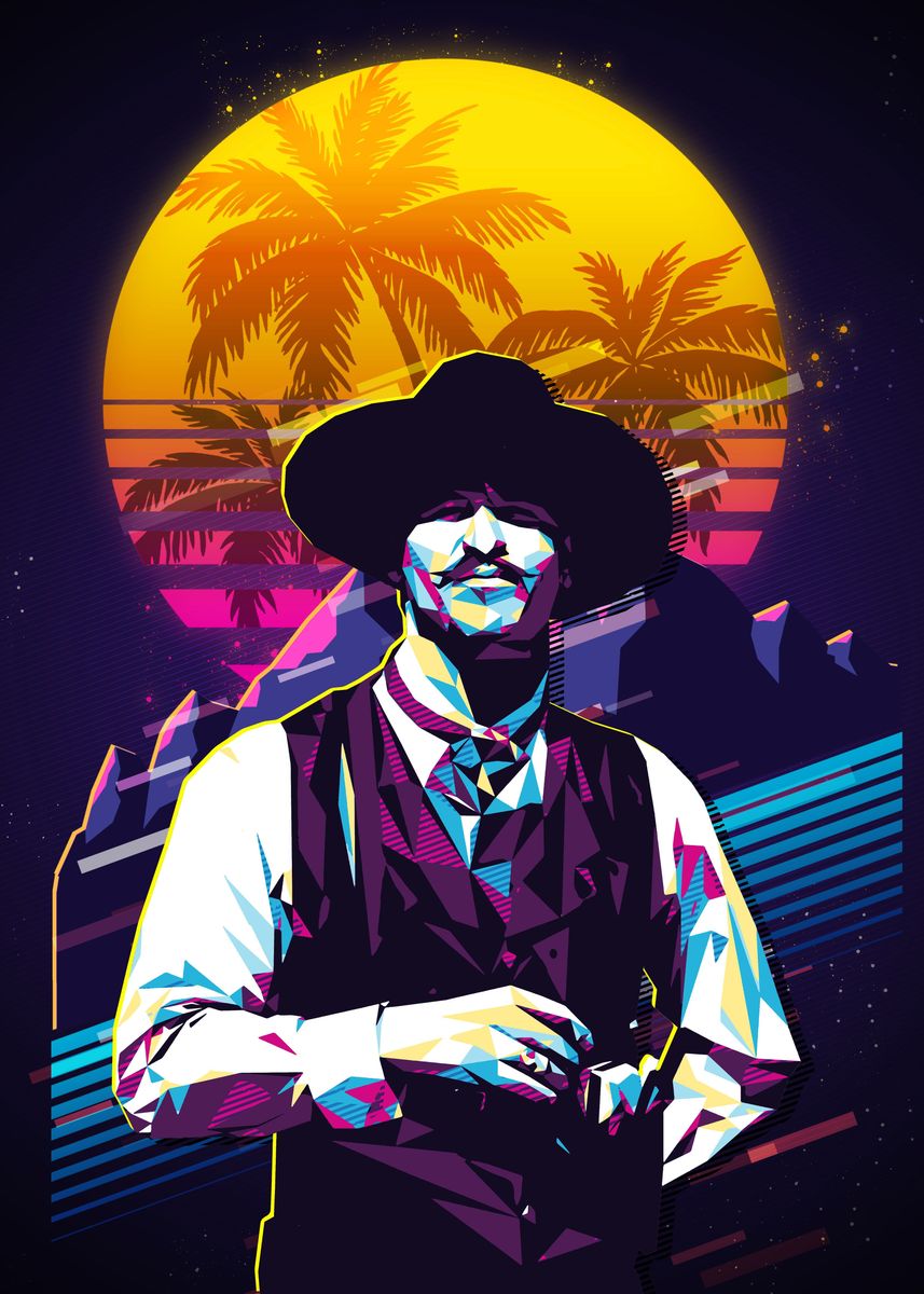 'doc holliday' Poster, picture, metal print, paint by Lowpoly Posters ...