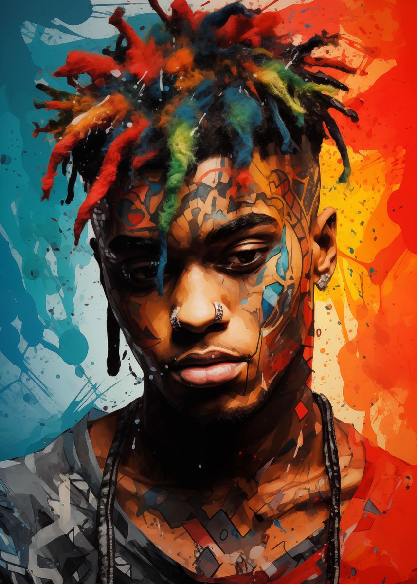 'XXXTENTACION' Poster, picture, metal print, paint by Yuki | Displate
