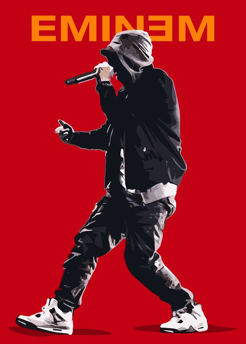 'Eminem Rapper' Poster, picture, metal print, paint by VisionPrint ...