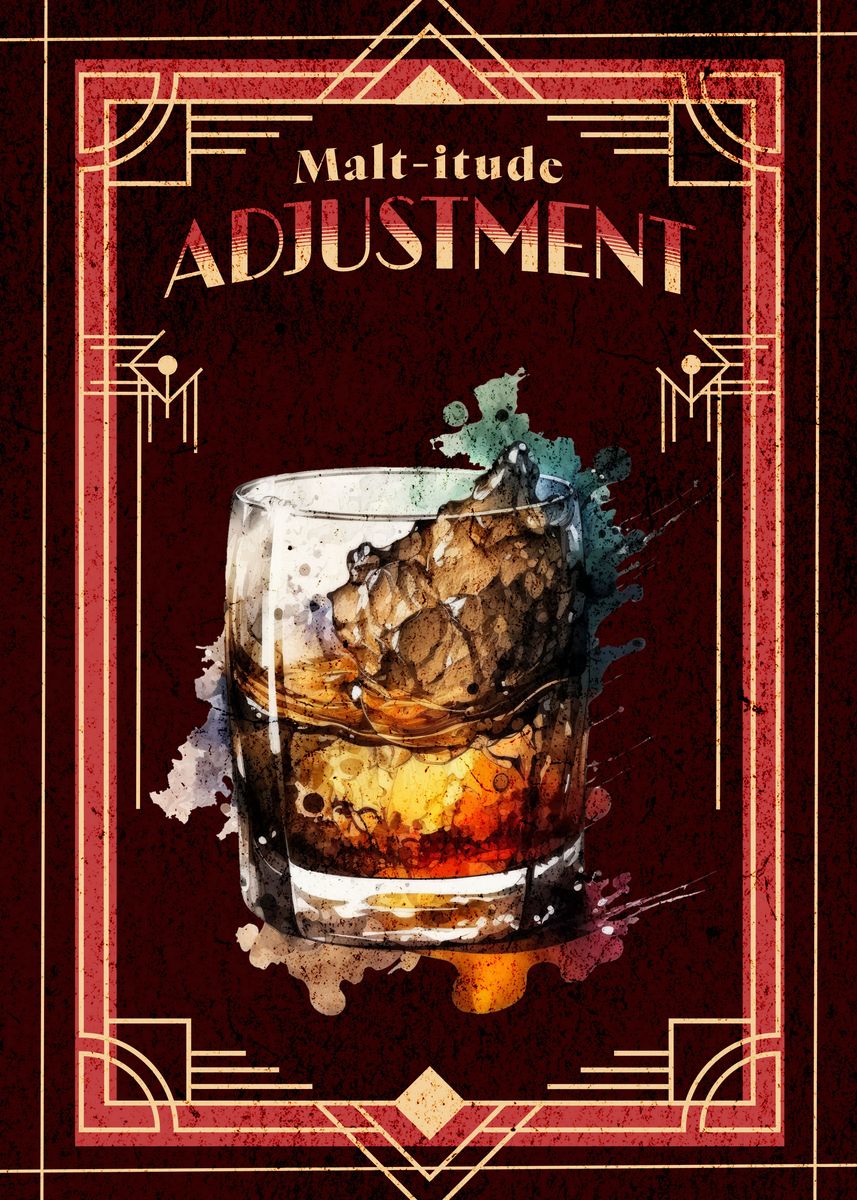 'Whiskey Home Bar' Poster, picture, metal print, paint by Quirky ...