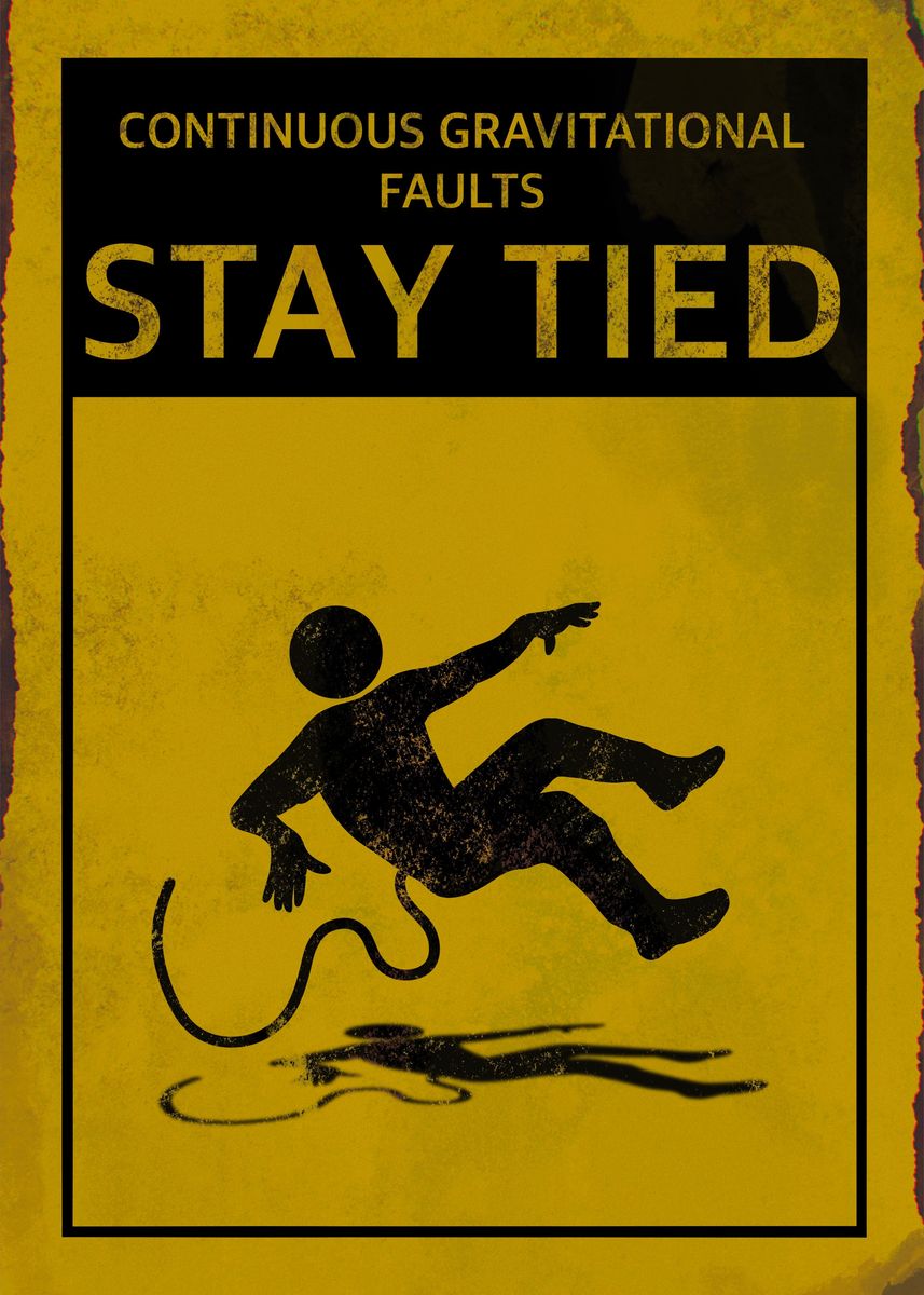 'GRAVITATIONAL FAULTS SIGN' Poster, picture, metal print, paint by ...