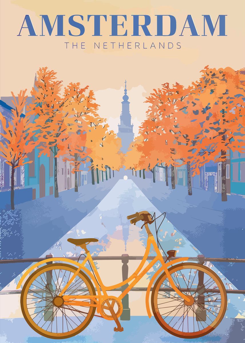'capital of the Netherlands' Poster, picture, metal print, paint by ...