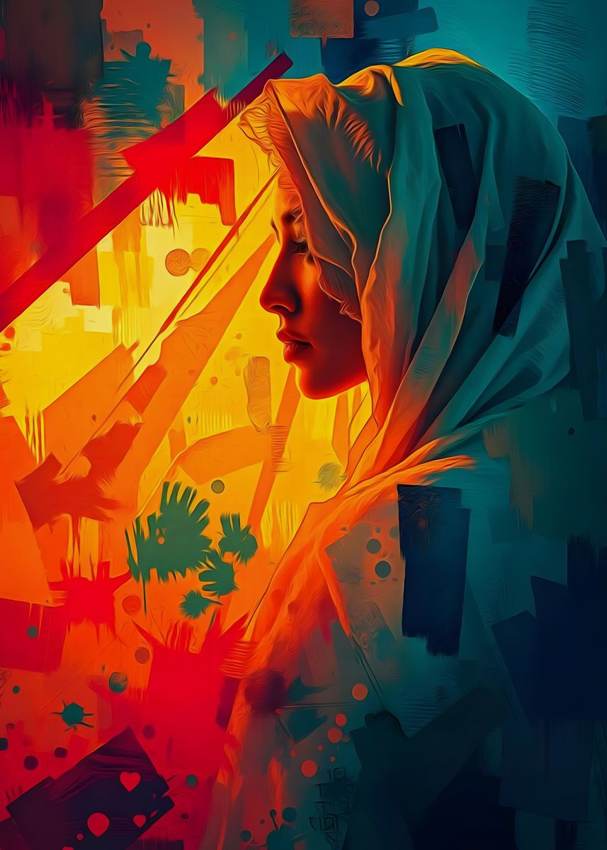 'The Spirit and the bride' Poster, picture, metal print, paint by ...