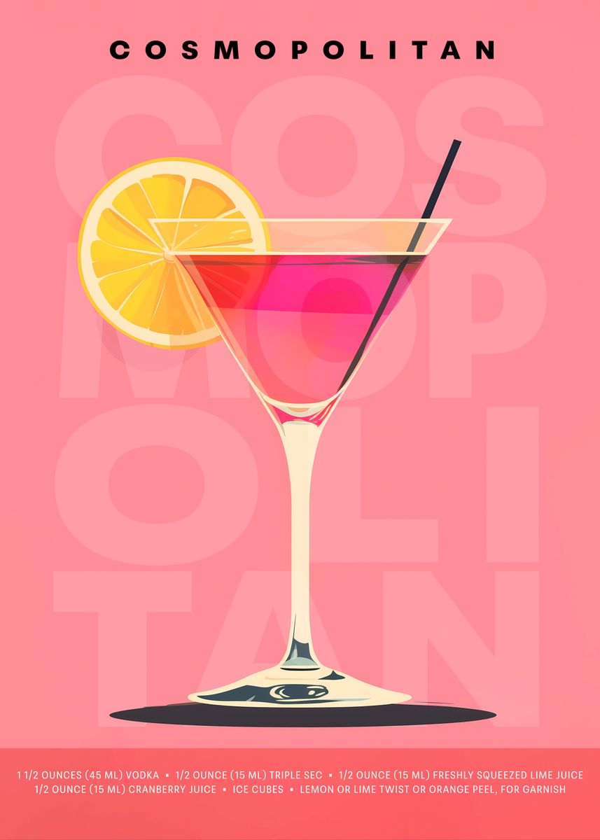 'The Cosmopolitan' Poster, picture, metal print, paint by Designersen ...