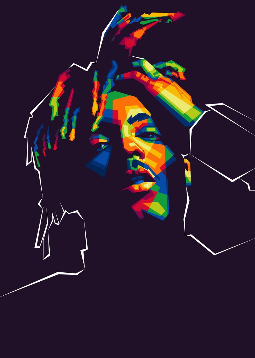 'rapper pop art' Poster, picture, metal print, paint by Kiki Saputra ...