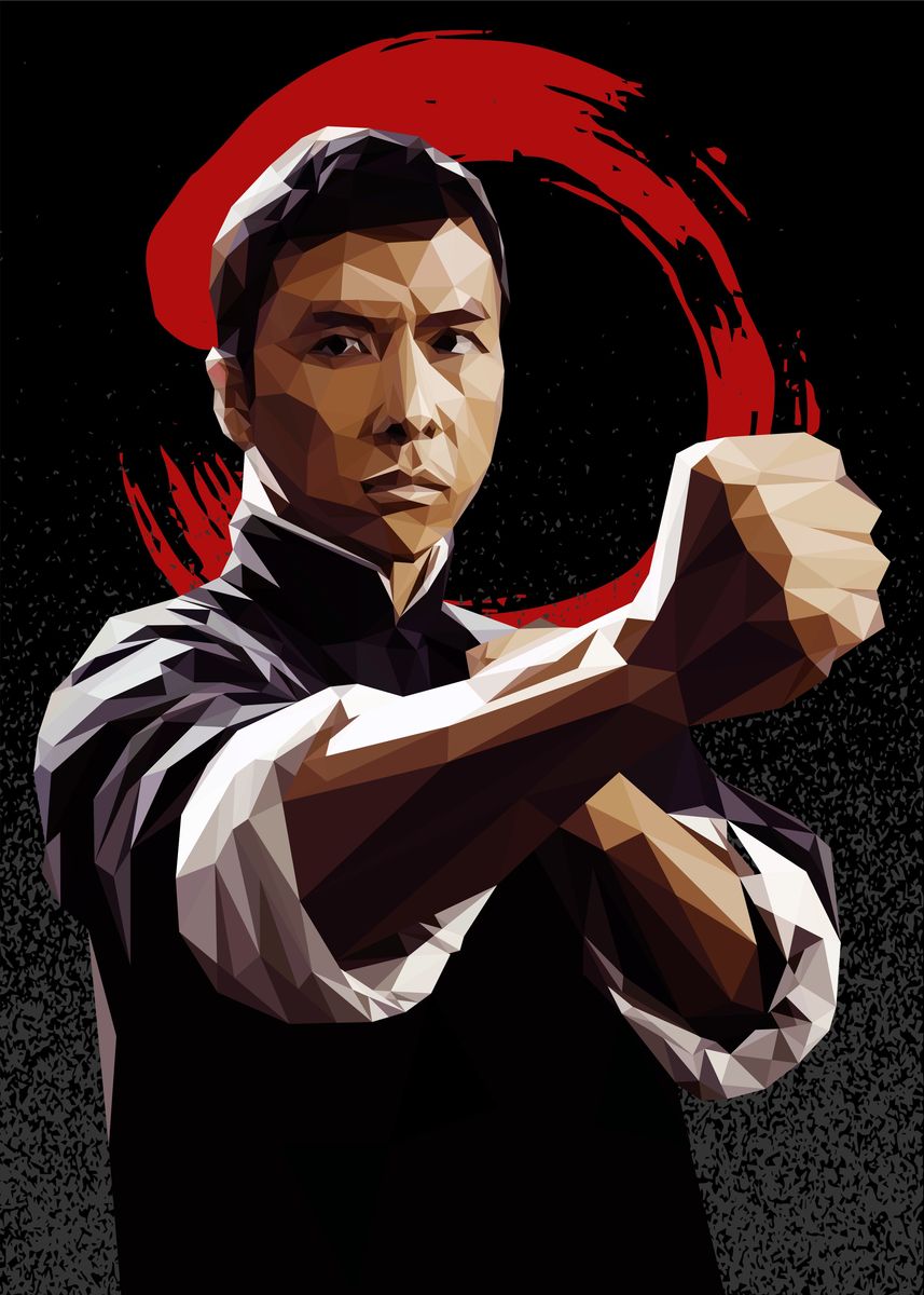 'ip man' Poster, picture, metal print, paint by Lowpoly Posters | Displate