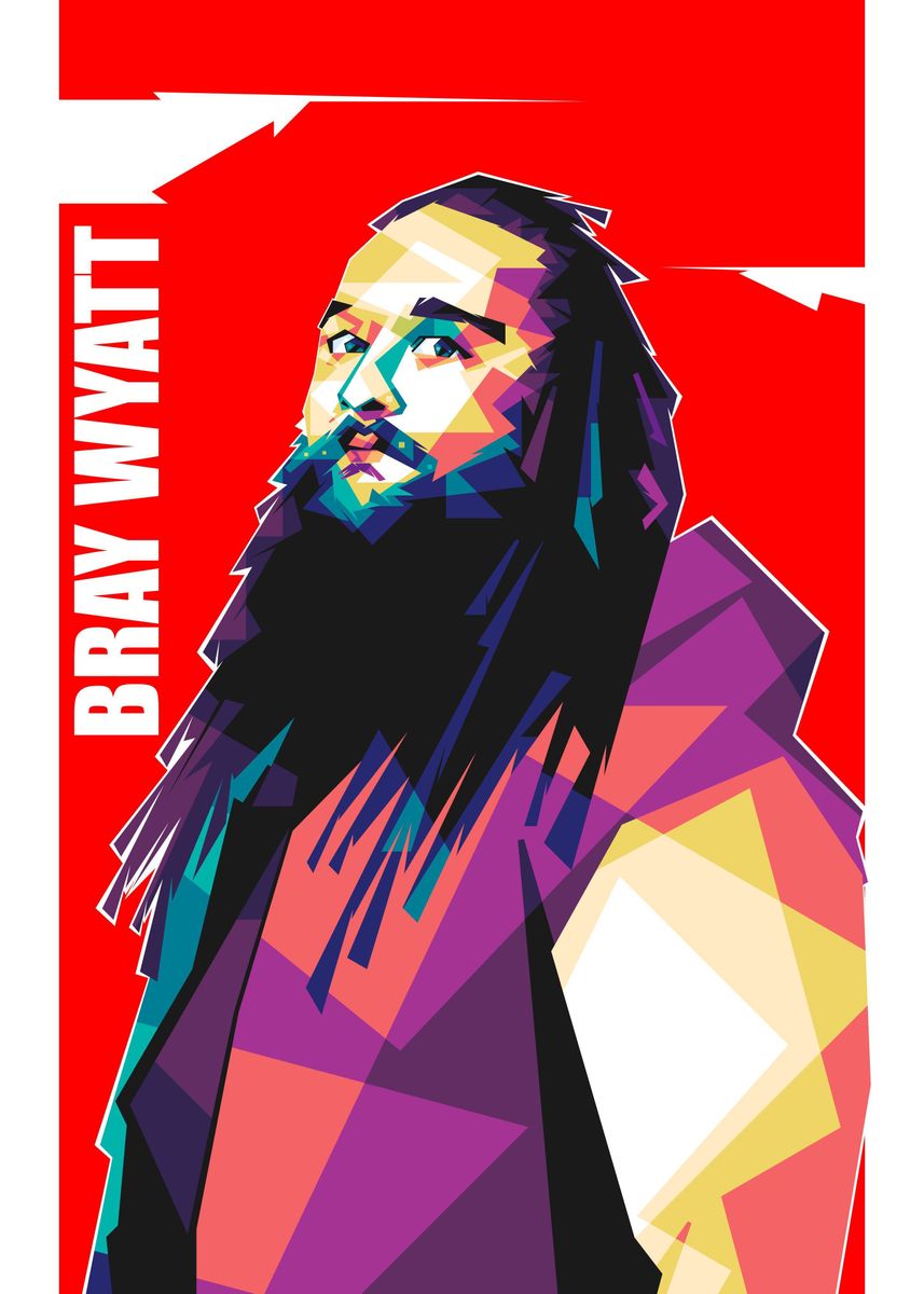 'BRAY WYATT POP ART' Poster, picture, metal print, paint by Asran ...