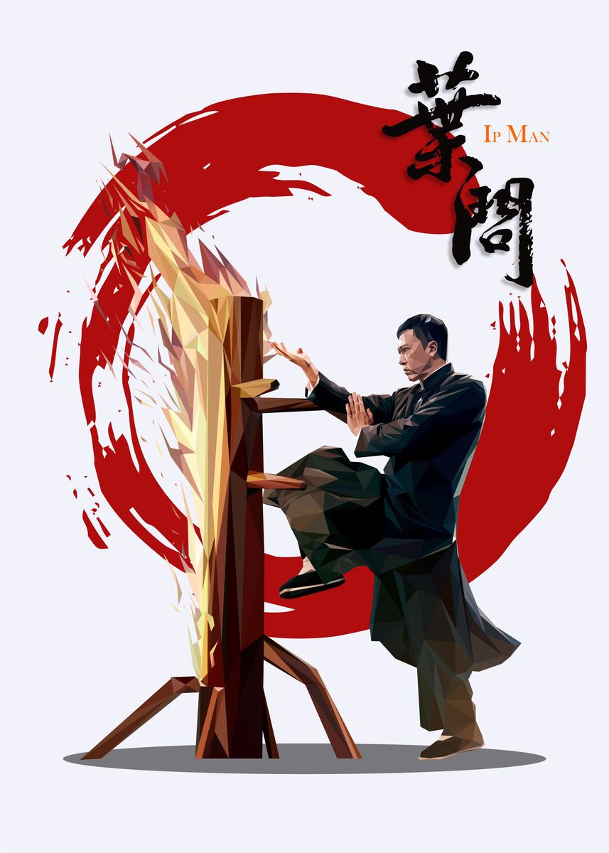 'sifu ip man ' Poster, picture, metal print, paint by Lowpoly Posters ...