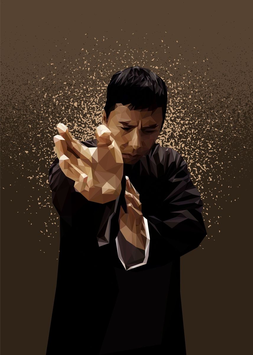 'ip man ' Poster, picture, metal print, paint by Lowpoly Posters | Displate