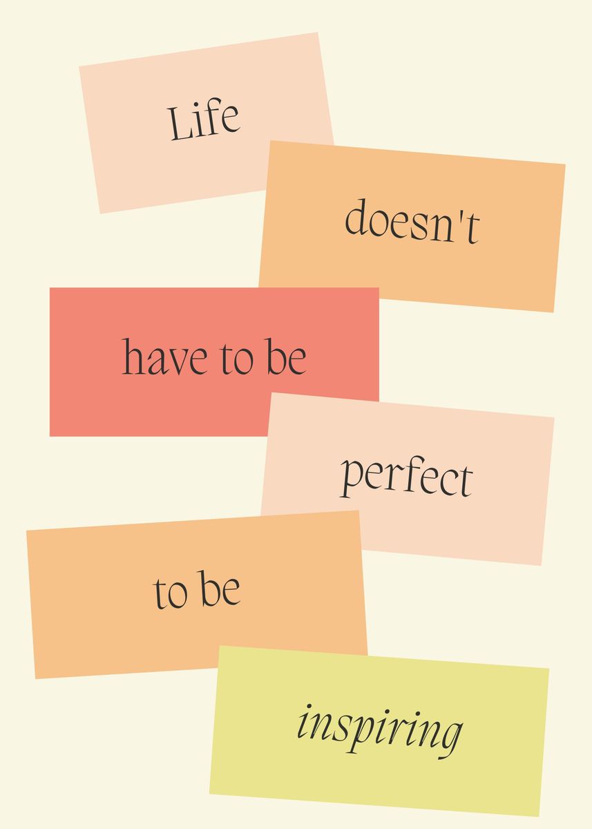 'Inspiring Life Quote' Poster, picture, metal print, paint by AKAI AS ...