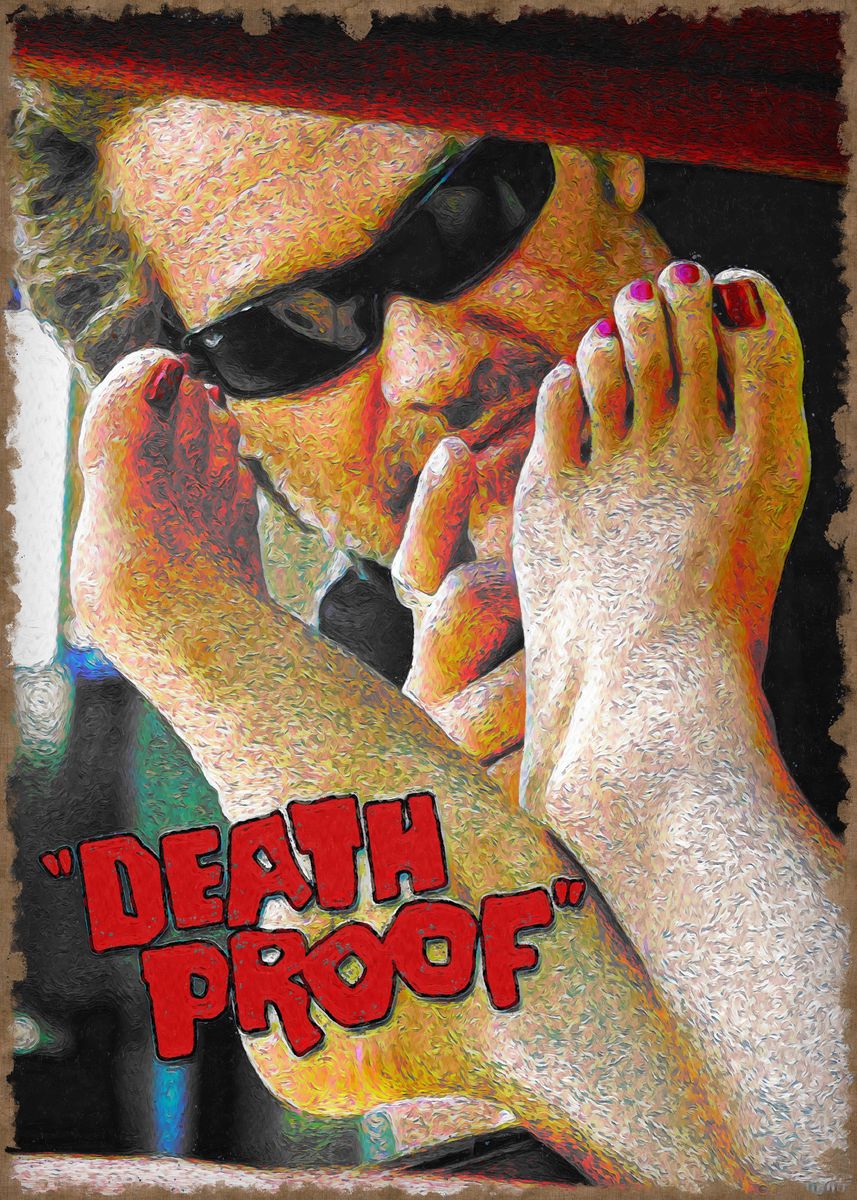 'stuntman mike death proof' Poster, picture, metal print, paint by ...