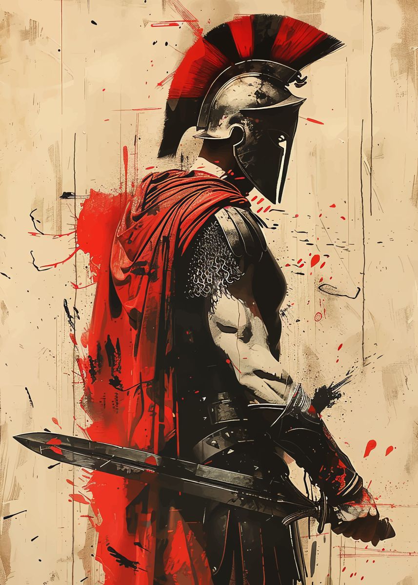 'Spartan Valor' Poster, picture, metal print, paint by You Design ...