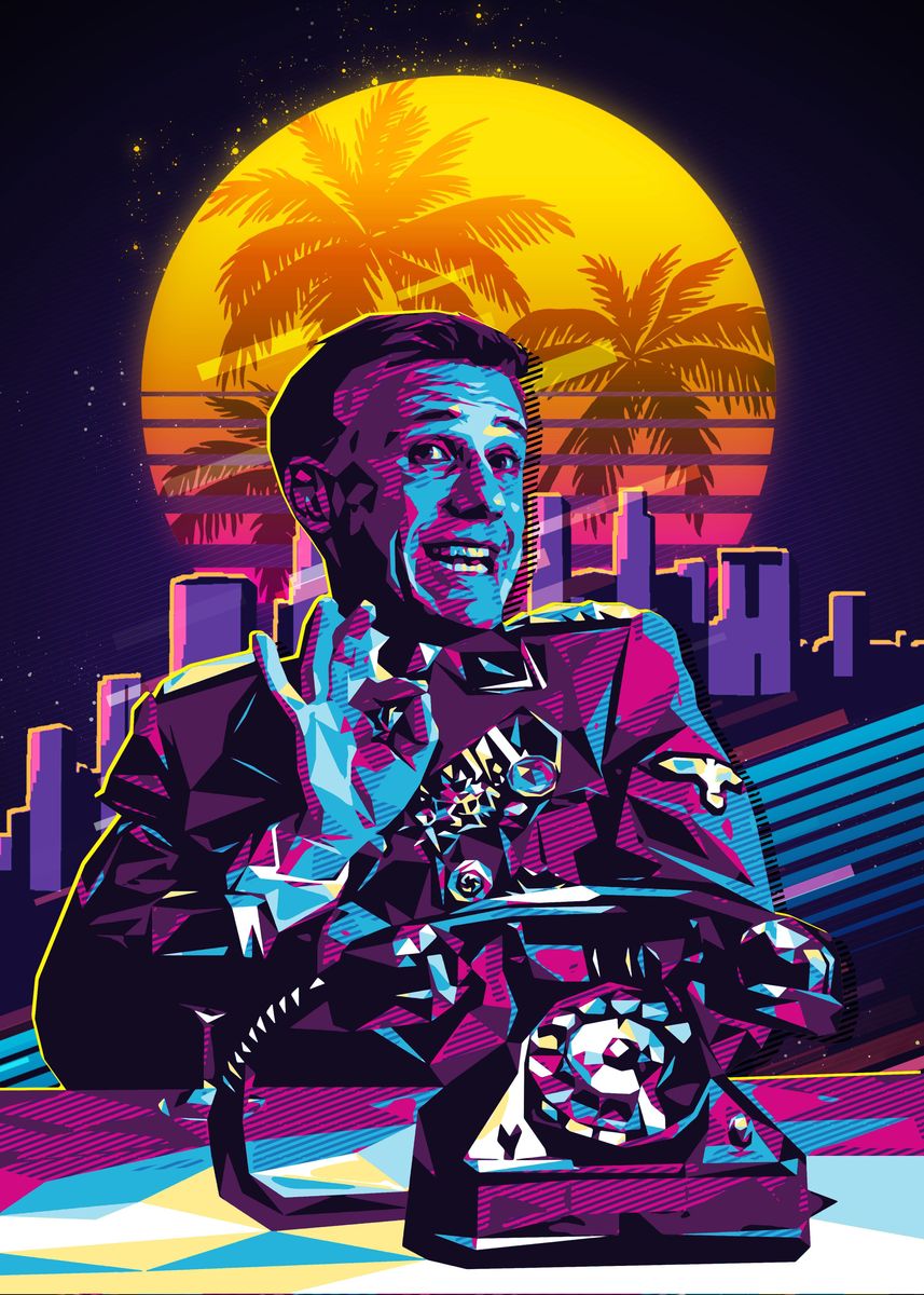 'hans landa' Poster, picture, metal print, paint by Lowpoly Posters ...