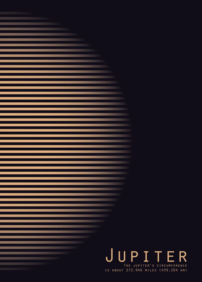 'Optical illusion Jupiter' Poster, picture, metal print, paint by ...