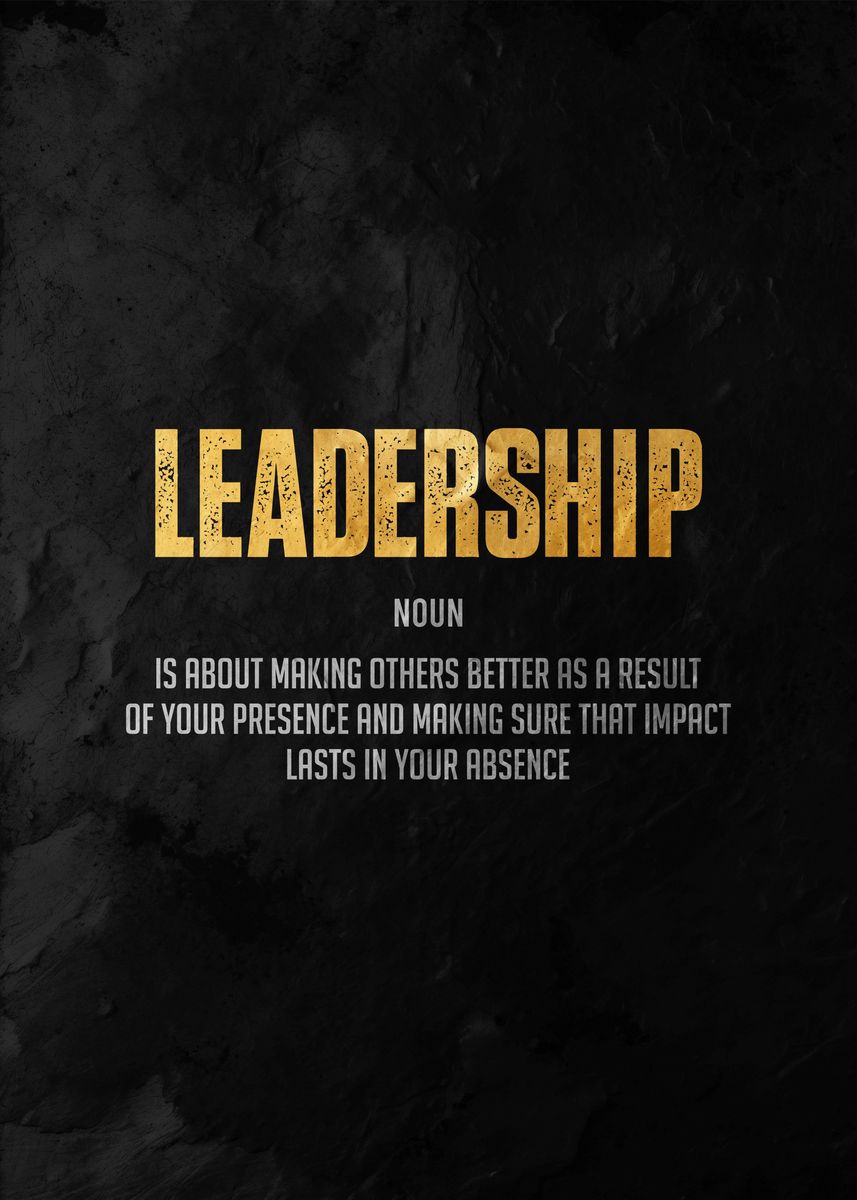 'leadership' Poster, picture, metal print, paint by Lowpoly Posters ...