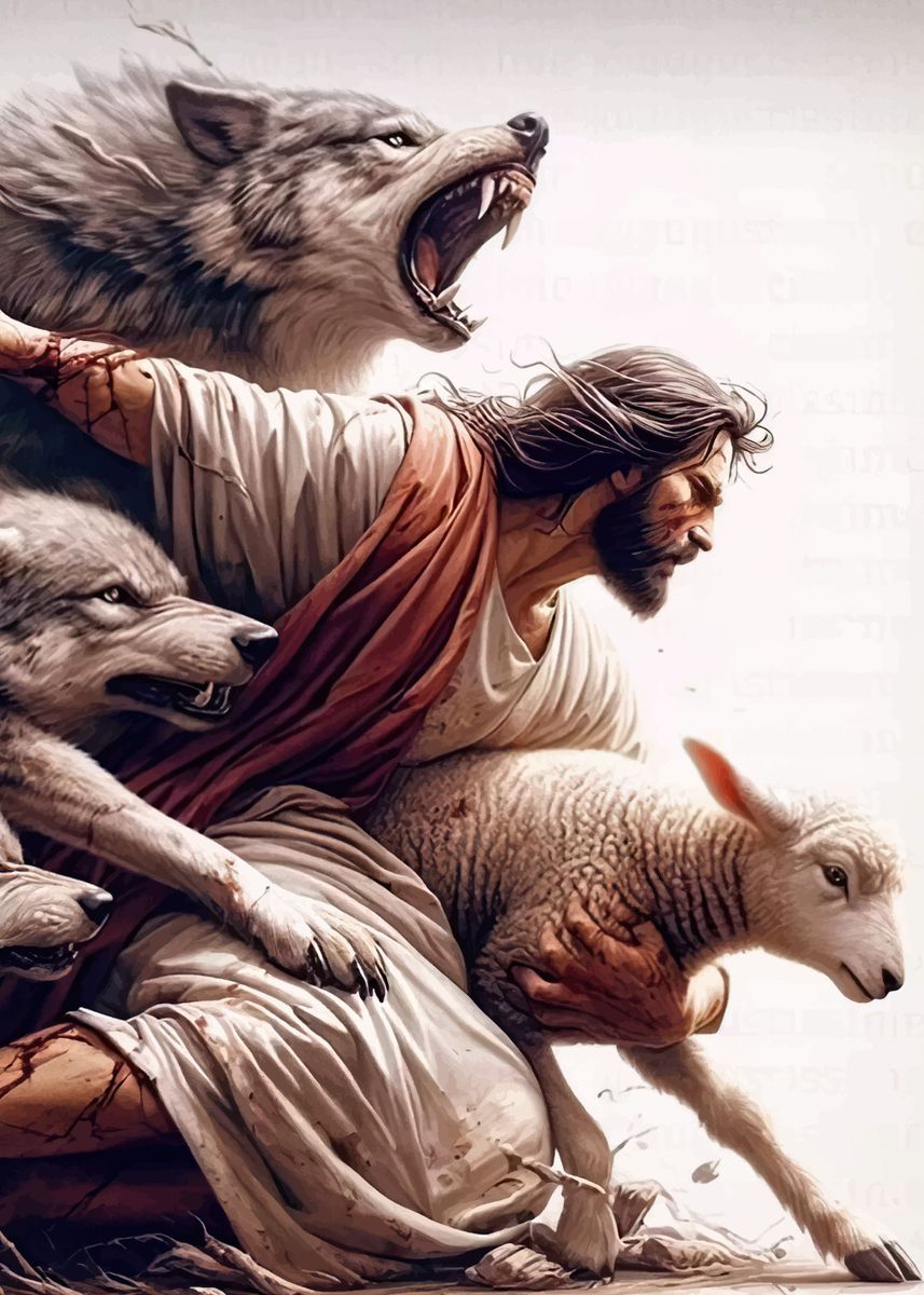 'protect the sheep' Poster, picture, metal print, paint by Aksara ...