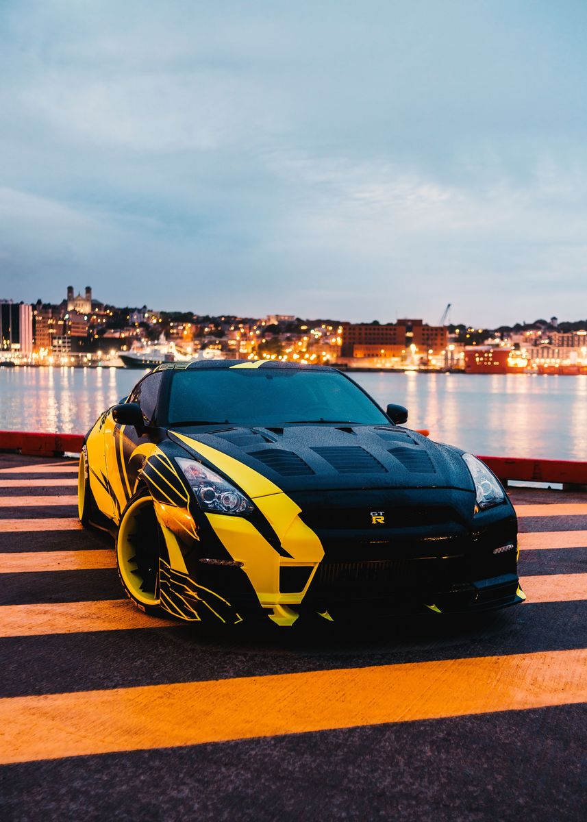 'Nissan GTR' Poster, picture, metal print, paint by askadina shakee ...