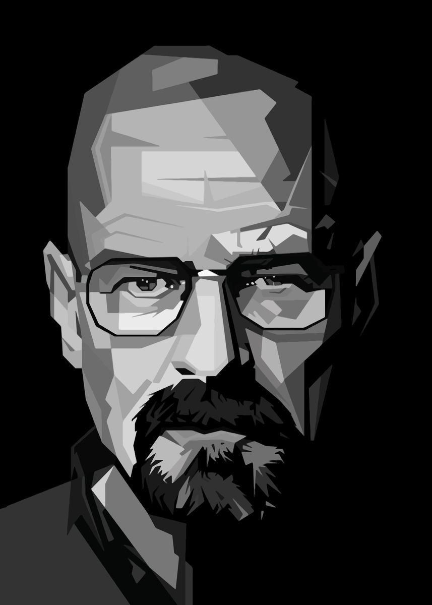 'Heisenberg Breaking Bad' Poster, picture, metal print, paint by albran ...