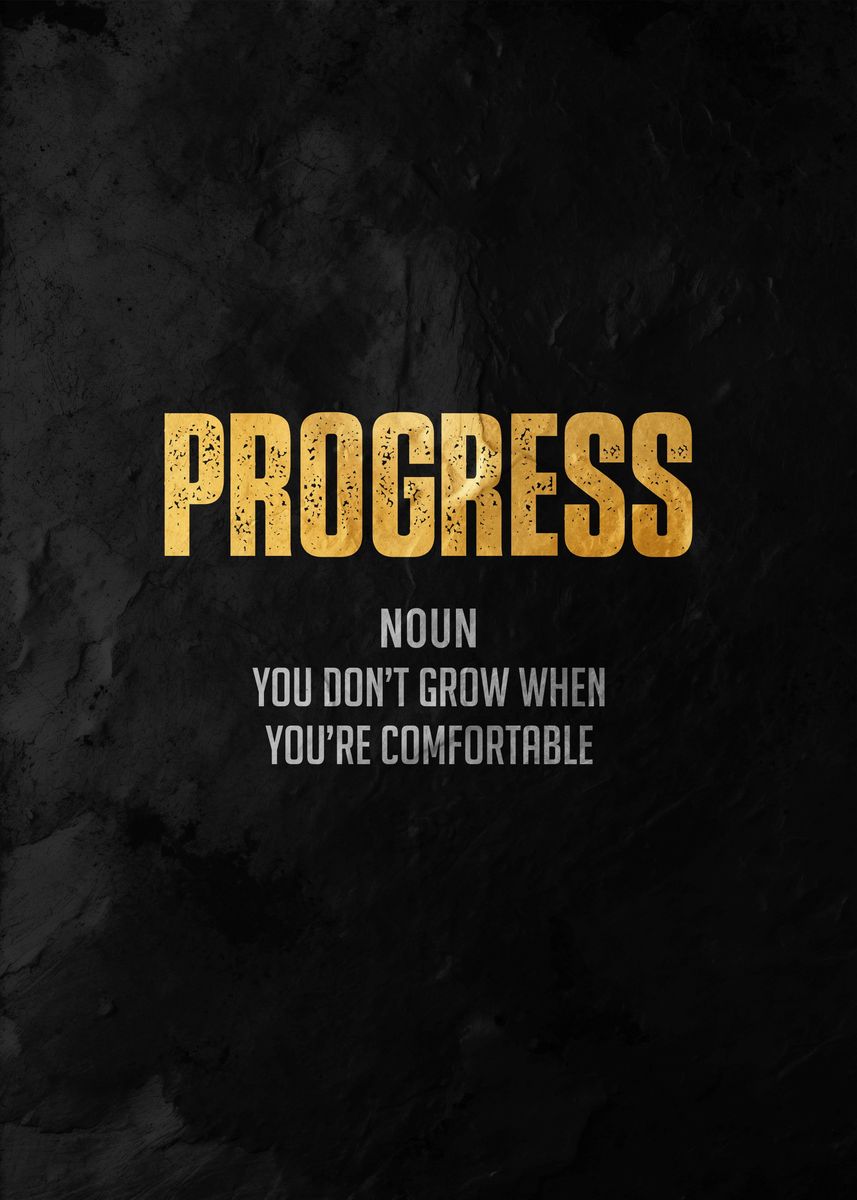 'progress' Poster, picture, metal print, paint by Lowpoly Posters ...