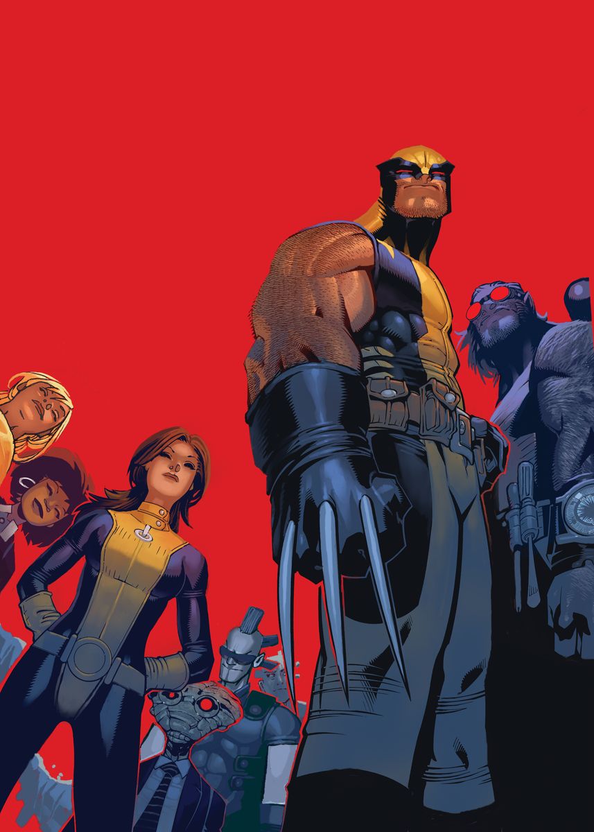 'X-Men Stylized Group' Poster, picture, metal print, paint by Marvel ...