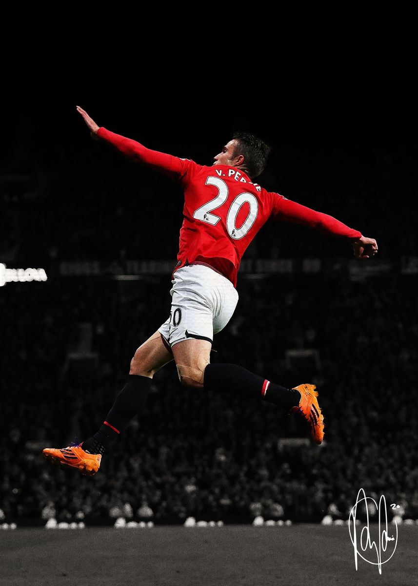 'Robin van Persie ' Poster, picture, metal print, paint by Sierra Sarah ...