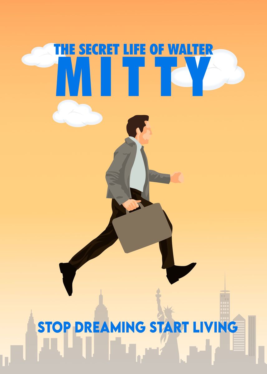 'secret life walter mitty' Poster, picture, metal print, paint by geeks ...