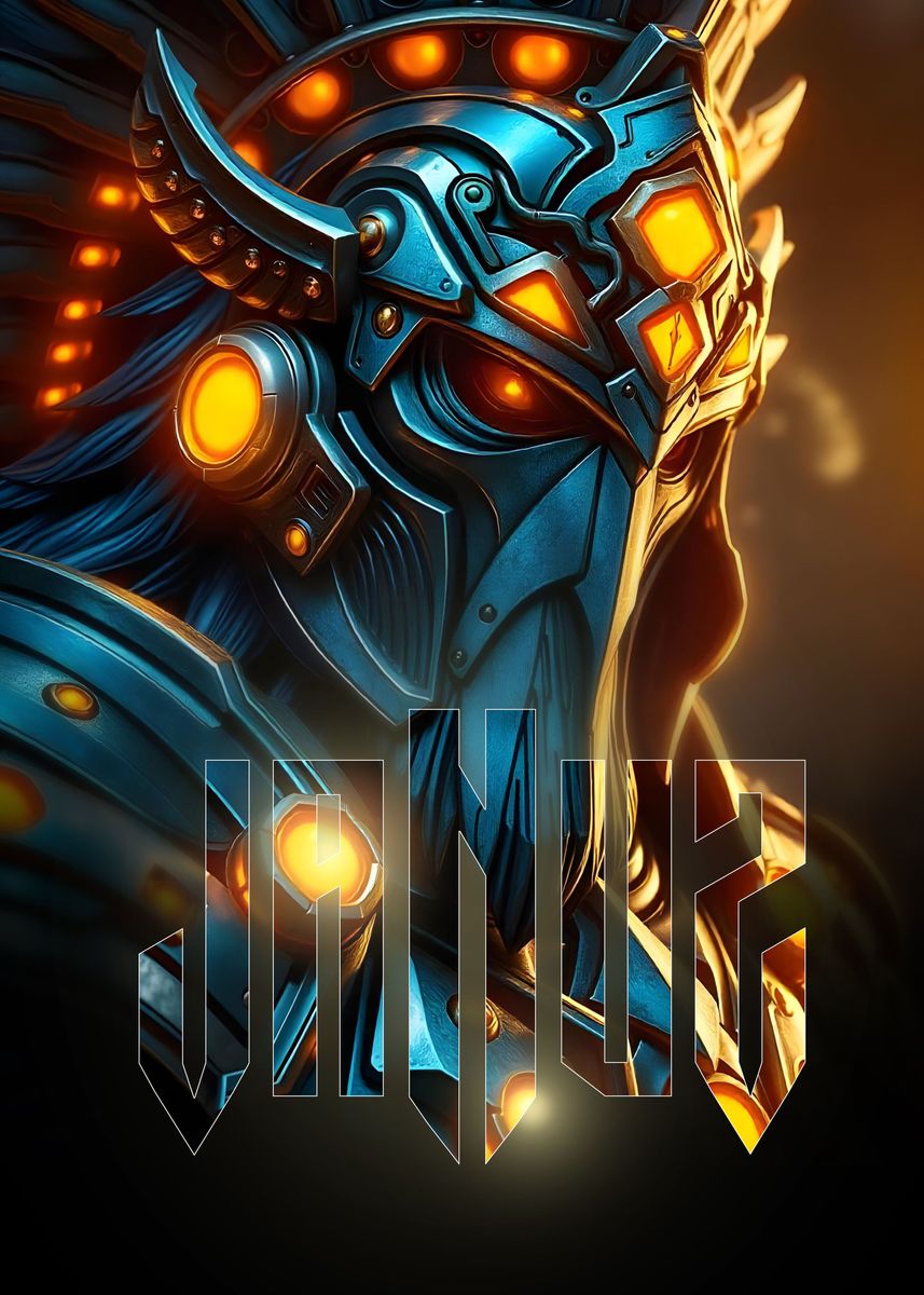 'Januz' Poster, picture, metal print, paint by Markuzzel Elli | Displate