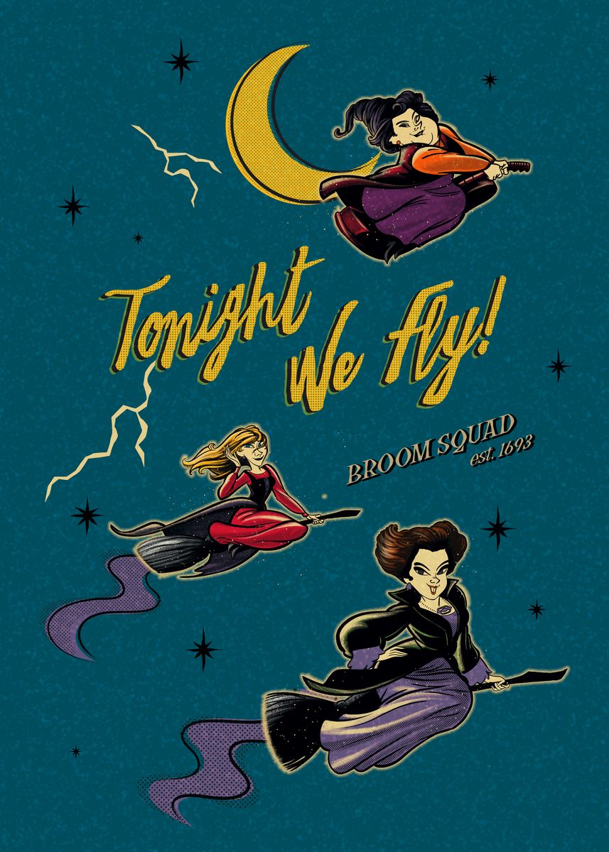 'Tonight We Fly' Poster, picture, metal print, paint by Disney | Displate