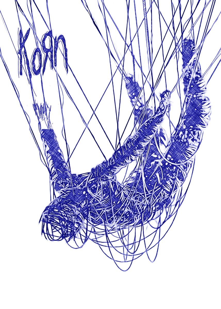 'Korn ballpoint pen drawing' Poster, picture, metal print, paint by ...