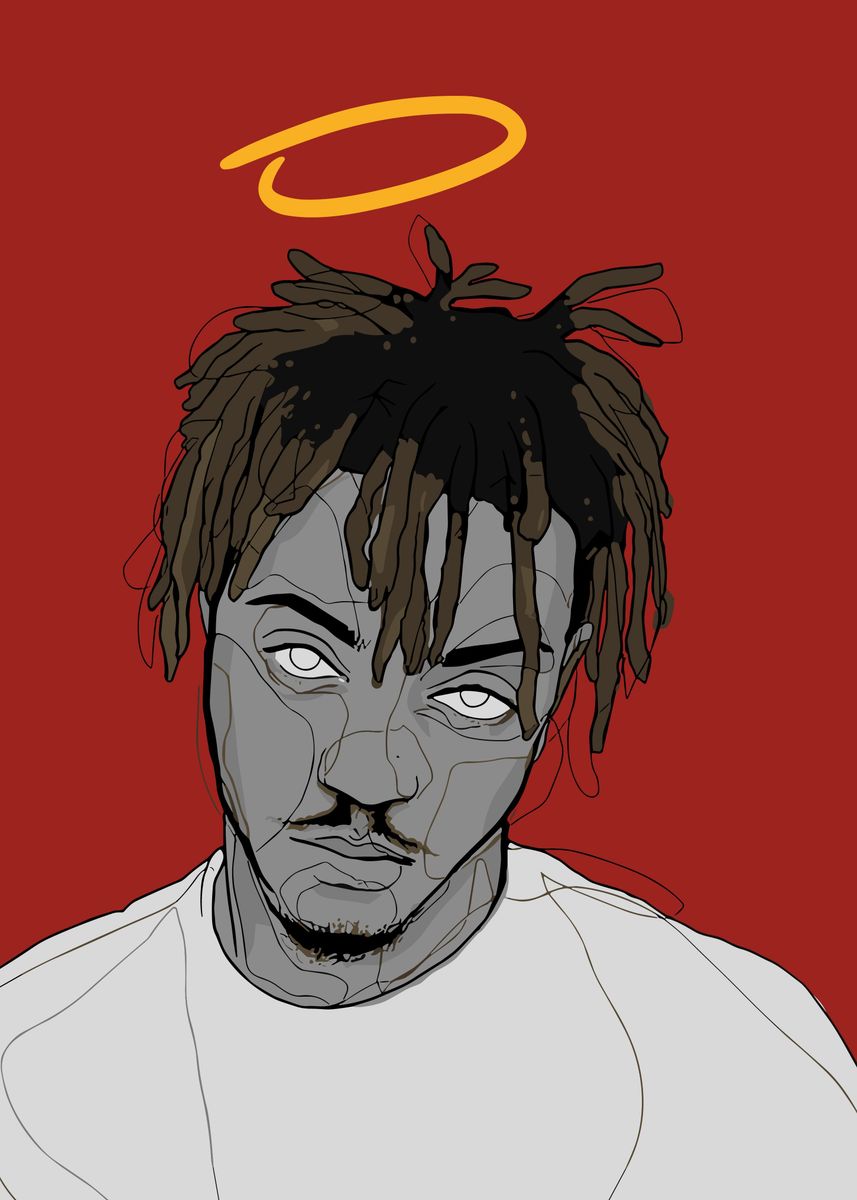 'Juice WRLD Rap Icon' Poster, picture, metal print, paint by | Displate