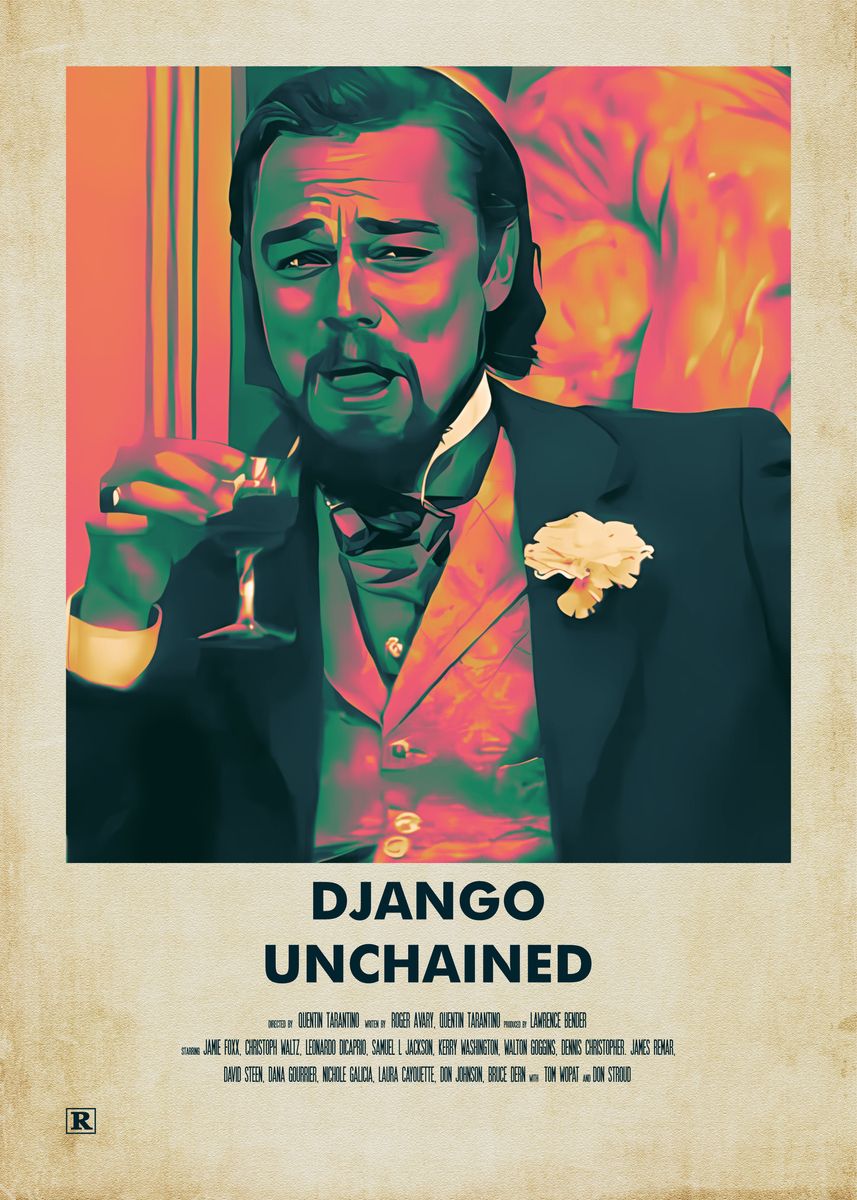 'django unchained' Poster, picture, metal print, paint by Most Popular Cult posters | Displate