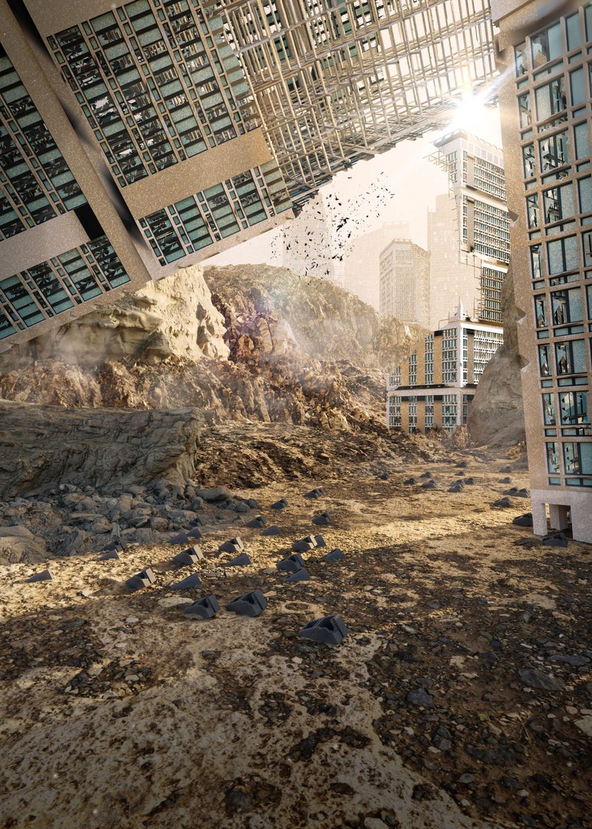 'Valley Of Fallen Buildings' Poster, picture, metal print, paint by ...