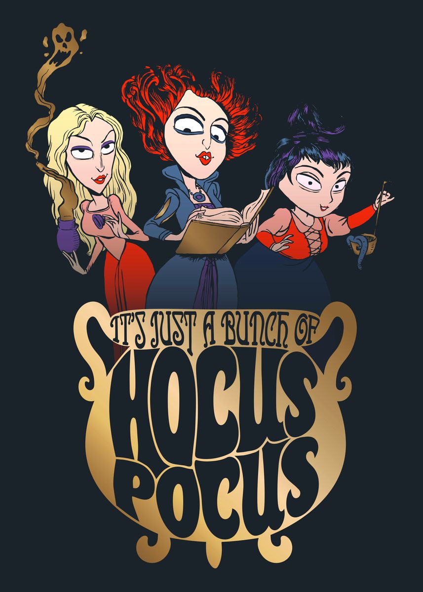 'Bunch Of Hocus Pocus' Poster, picture, metal print, paint by Disney ...
