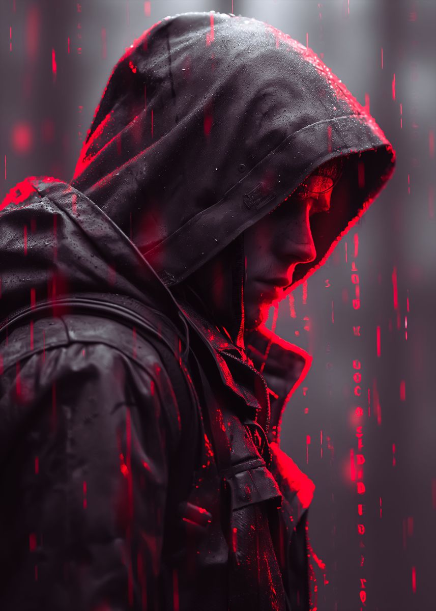 'Cyber Eclipse' Poster, picture, metal print, paint by | Displate