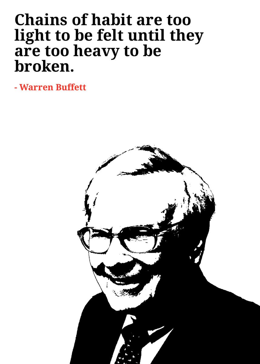 'Warren Buffett ' Poster, picture, metal print, paint by DNSM | Displate