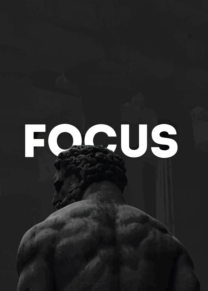 'FOCUS MOTIVATION POSTER' Poster, picture, metal print, paint by escape ...